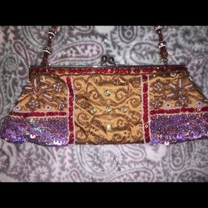 Chateau | Bags | Chateau Beaded Handbag | Poshmark